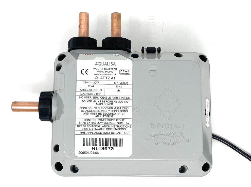 AQUALISA A1 STANDARD DIGITAL PROCESSOR COMBI/HP- LOW PRESSURE GRAVITY ...